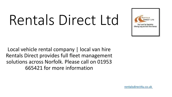 PPT - Rentals Direct Ltd new 01 PowerPoint Presentation, free download ...