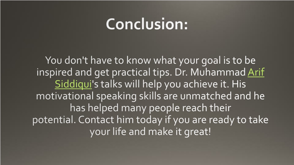 PPT - Top 3 Motivational Speakers in Pakistan - Arif Siddiqui ...