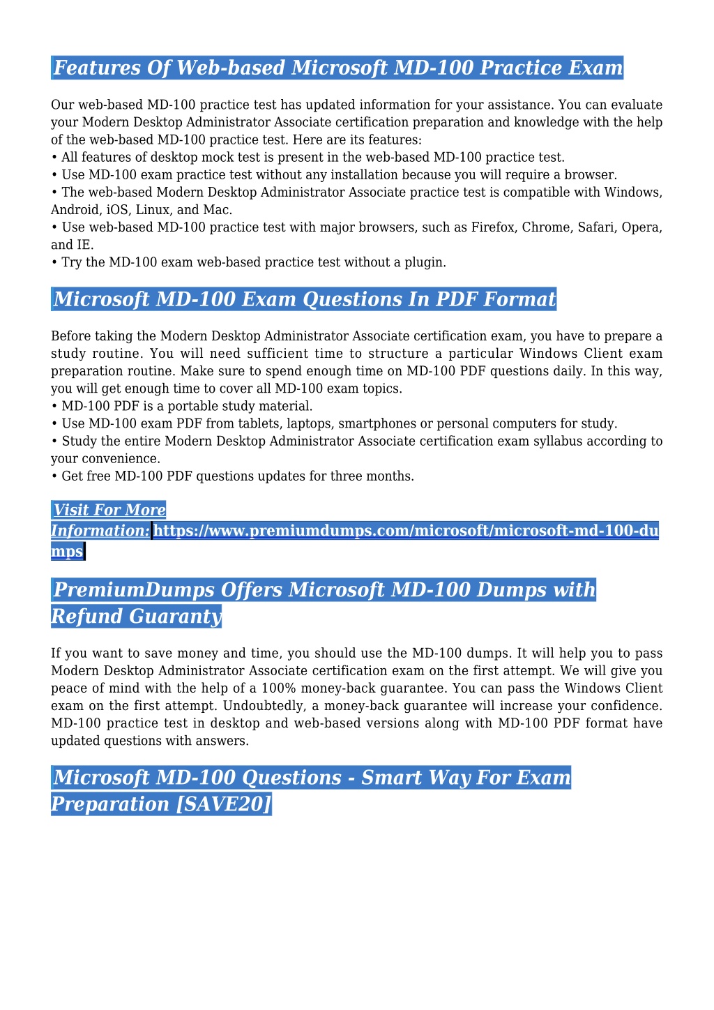 PPT - Microsoft MD-100 Dumps [2022] - Get 100% Updated MD-100 Exam ...