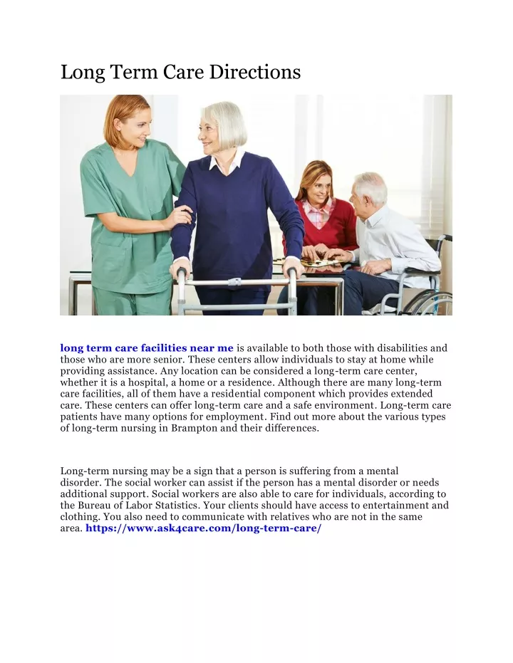PPT - Long Term Care Directions PowerPoint Presentation, free download ...