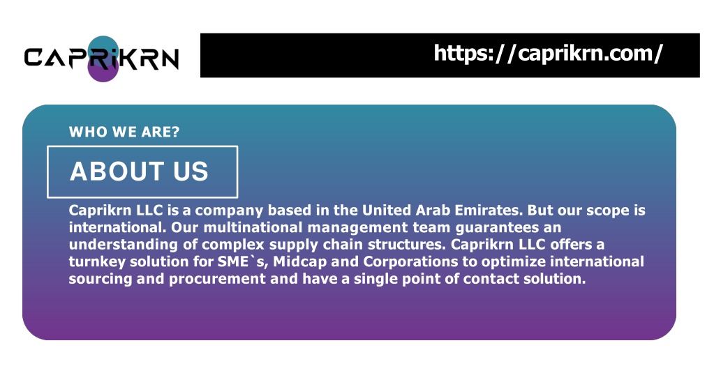 PPT - Professional help with supply chain solutions in UAE PowerPoint ...