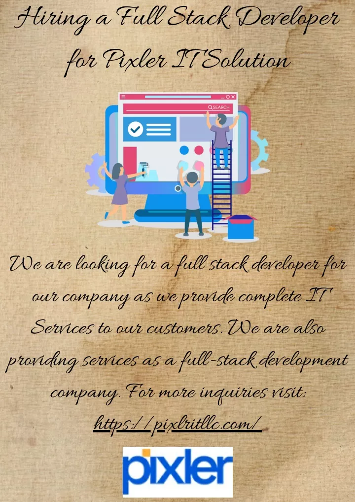 PPT - Hiring a Full Stack Developer for Pixler IT Solution PowerPoint ... PPT - Hiring a Full Stack Developer for Pixler IT Solution PowerPoint ...