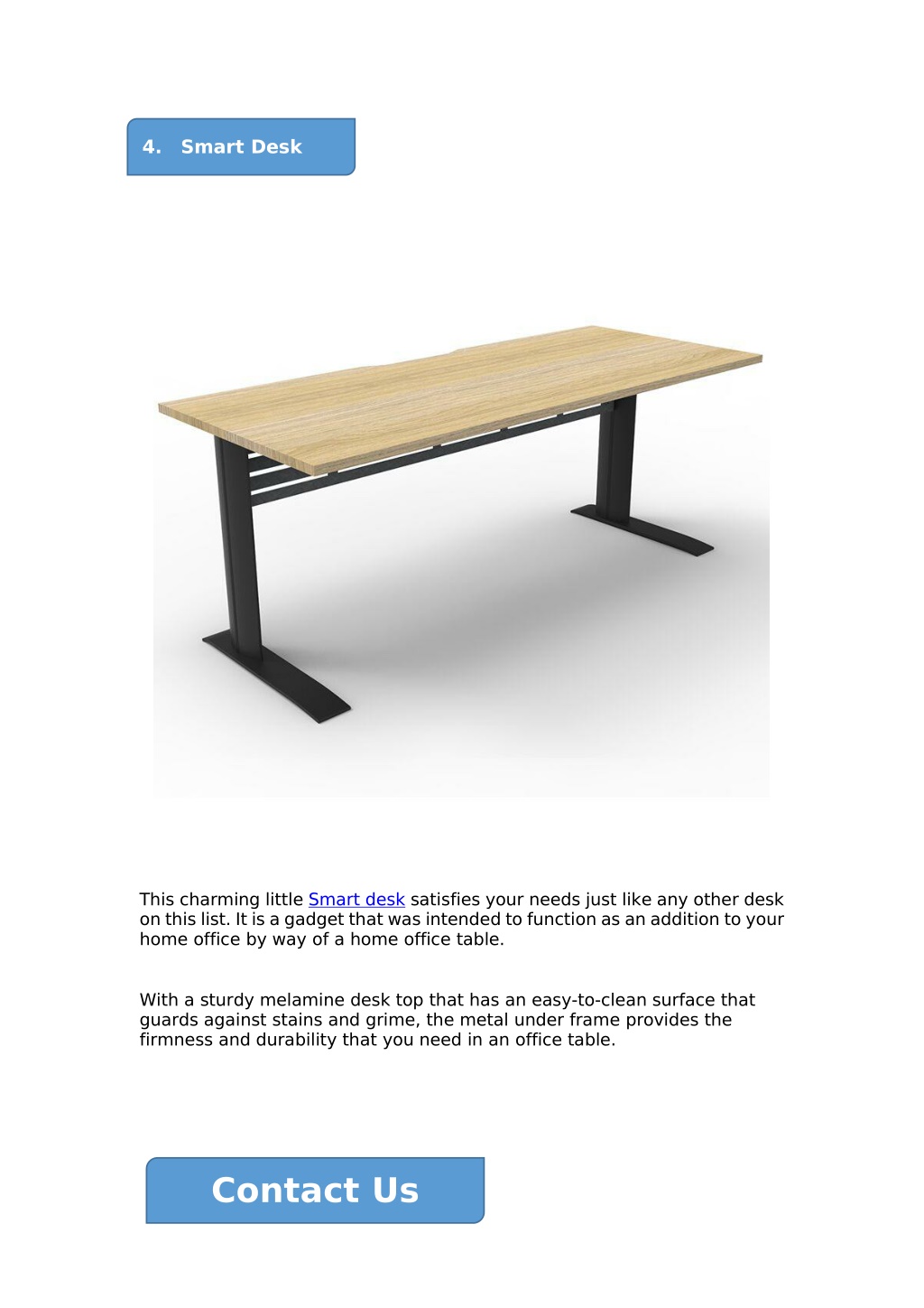 PPT - 4 Stylish & Affordable Desks For Your Office PowerPoint ...