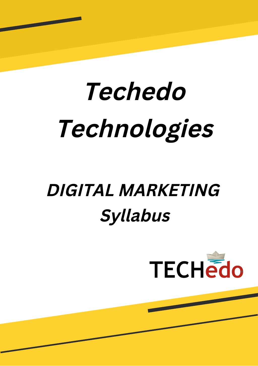 PPT - Digital Marketing Syllabus Techedo technologes PowerPoint Presentation - ID:11775449