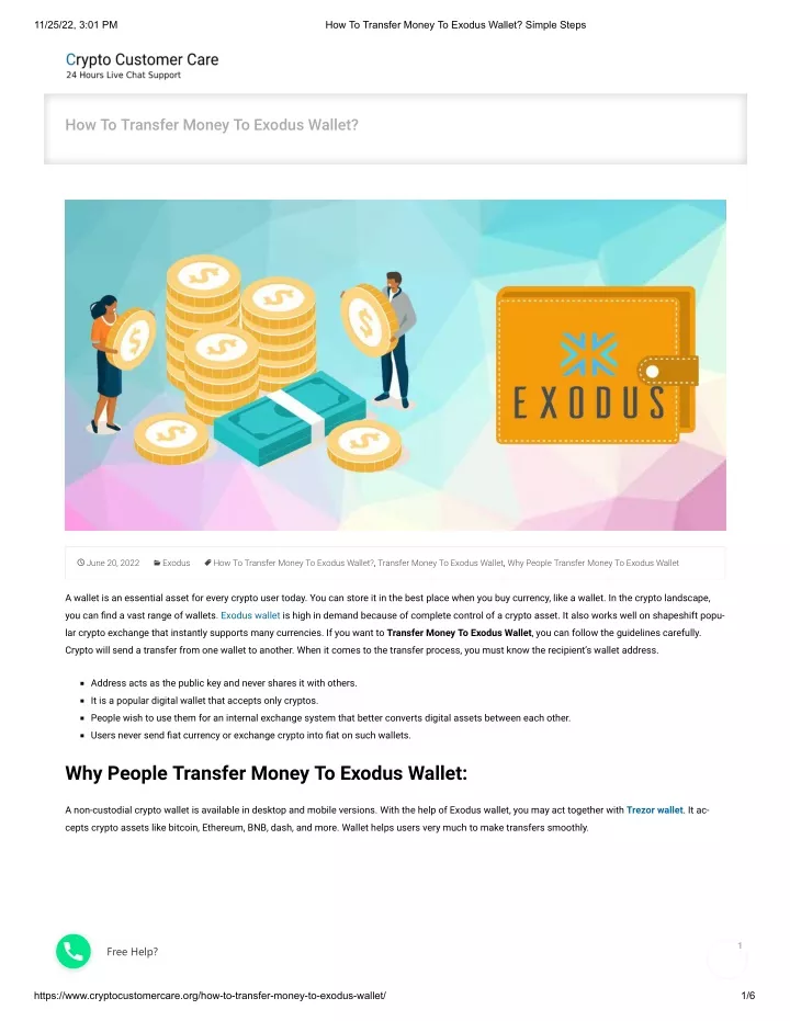 PPT - How To Transfer Money To Exodus Wallet PowerPoint Presentation ...