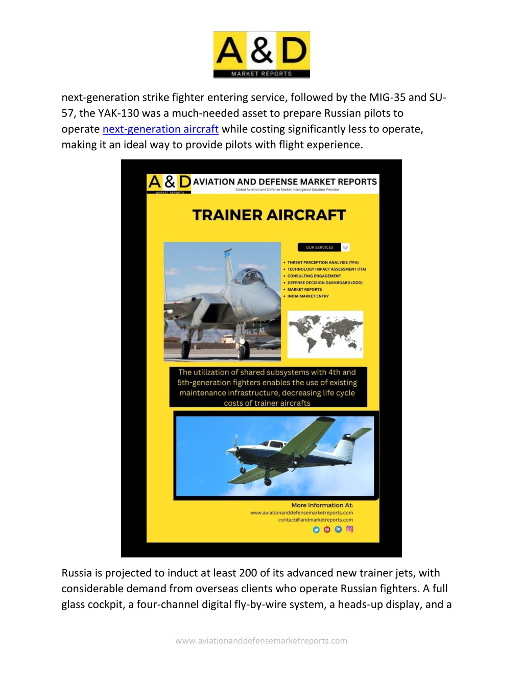 PPT - Military Trainer Aircraft in The 21st Century PowerPoint ...