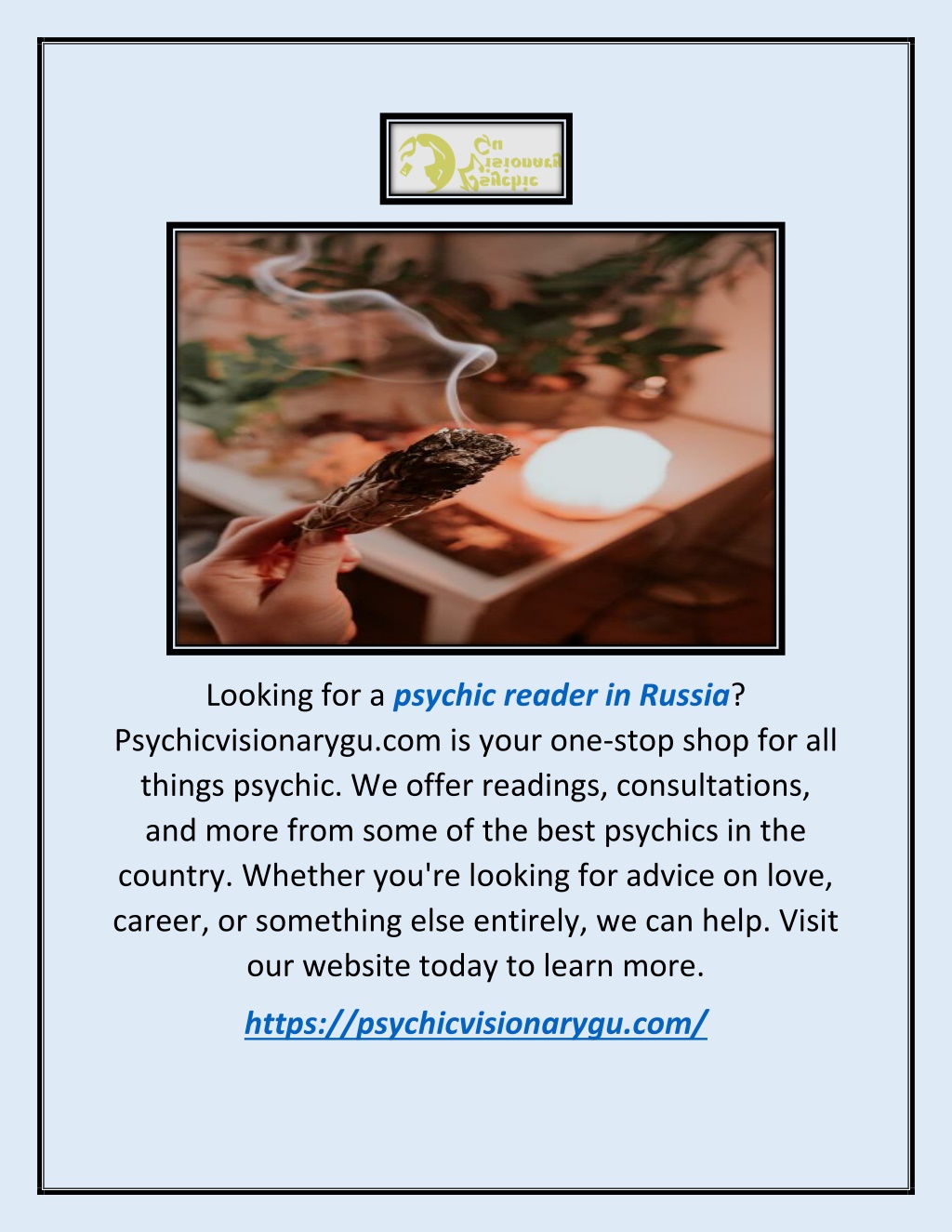 PPT - Psychic Reader In Russia | Psychicvisionarygu.com PowerPoint ...