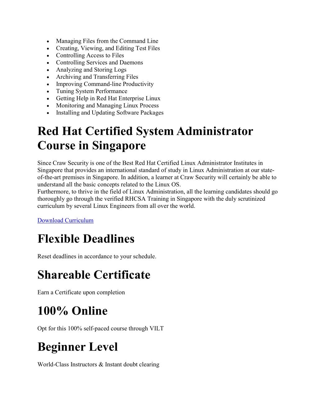 PPT - Red Hat Certified System Administrator Training In Singapore ...