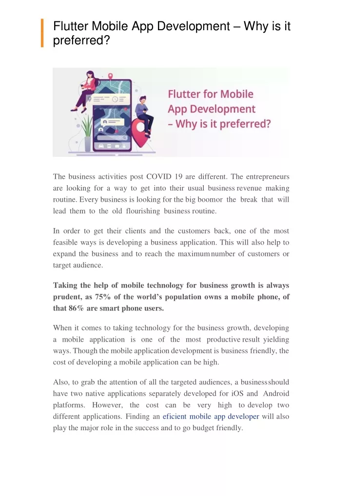 Ppt Flutter Mobile App Development Why Is It Preferred Powerpoint