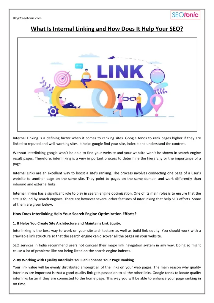 PPT - What Is Internal Linking and How Does It Help Your SEO PowerPoint ...