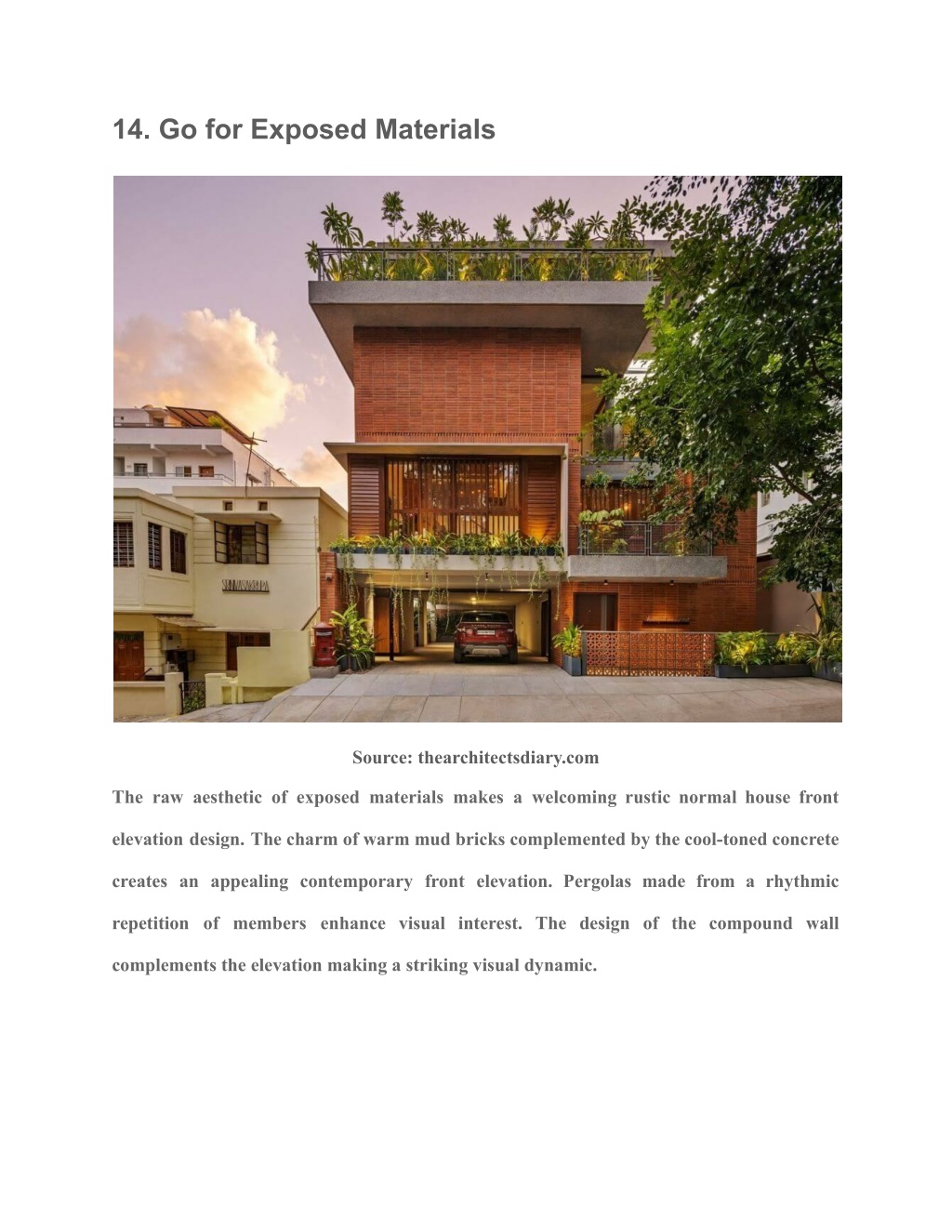 PPT - 15 Best Normal House Front Elevation Designs with Pictures ...