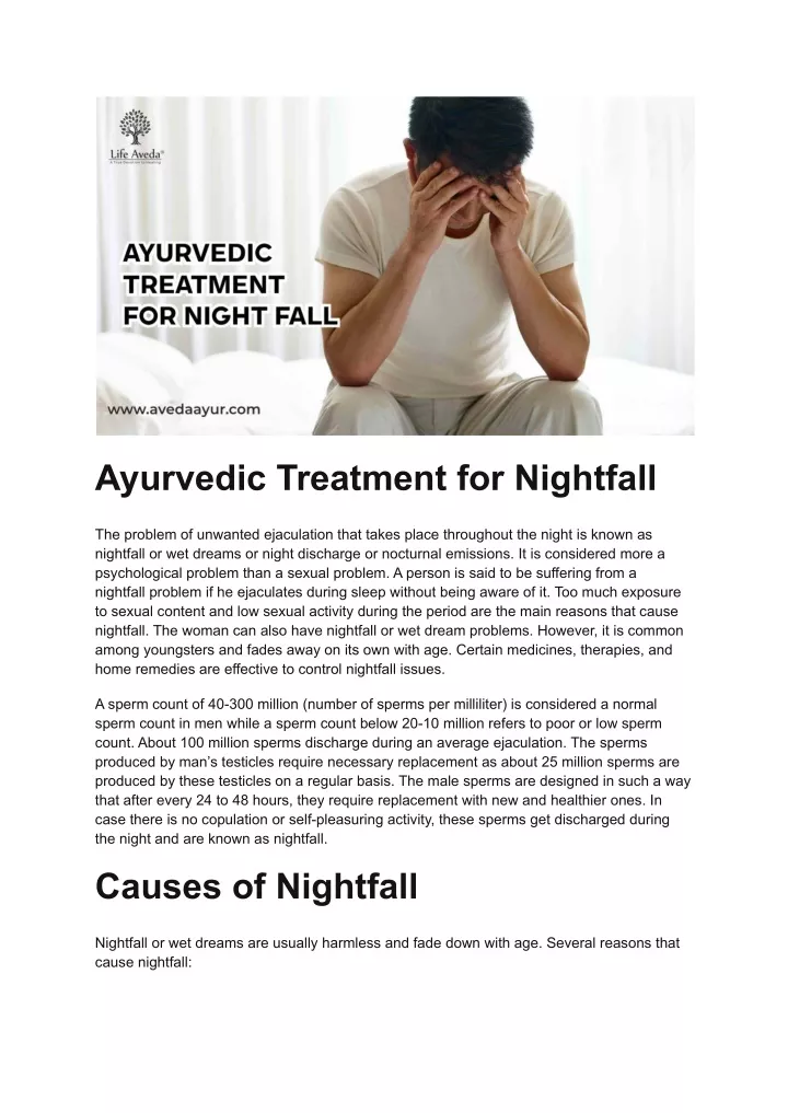 PPT - nightfall ayurvedic medicine PowerPoint Presentation, free ...