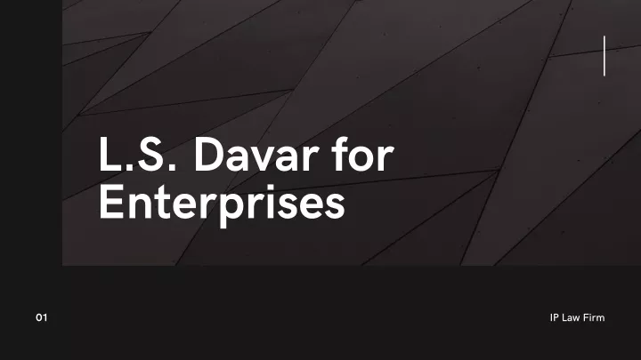 PPT - L.S. Davar for Enterprises PowerPoint Presentation, free download ...