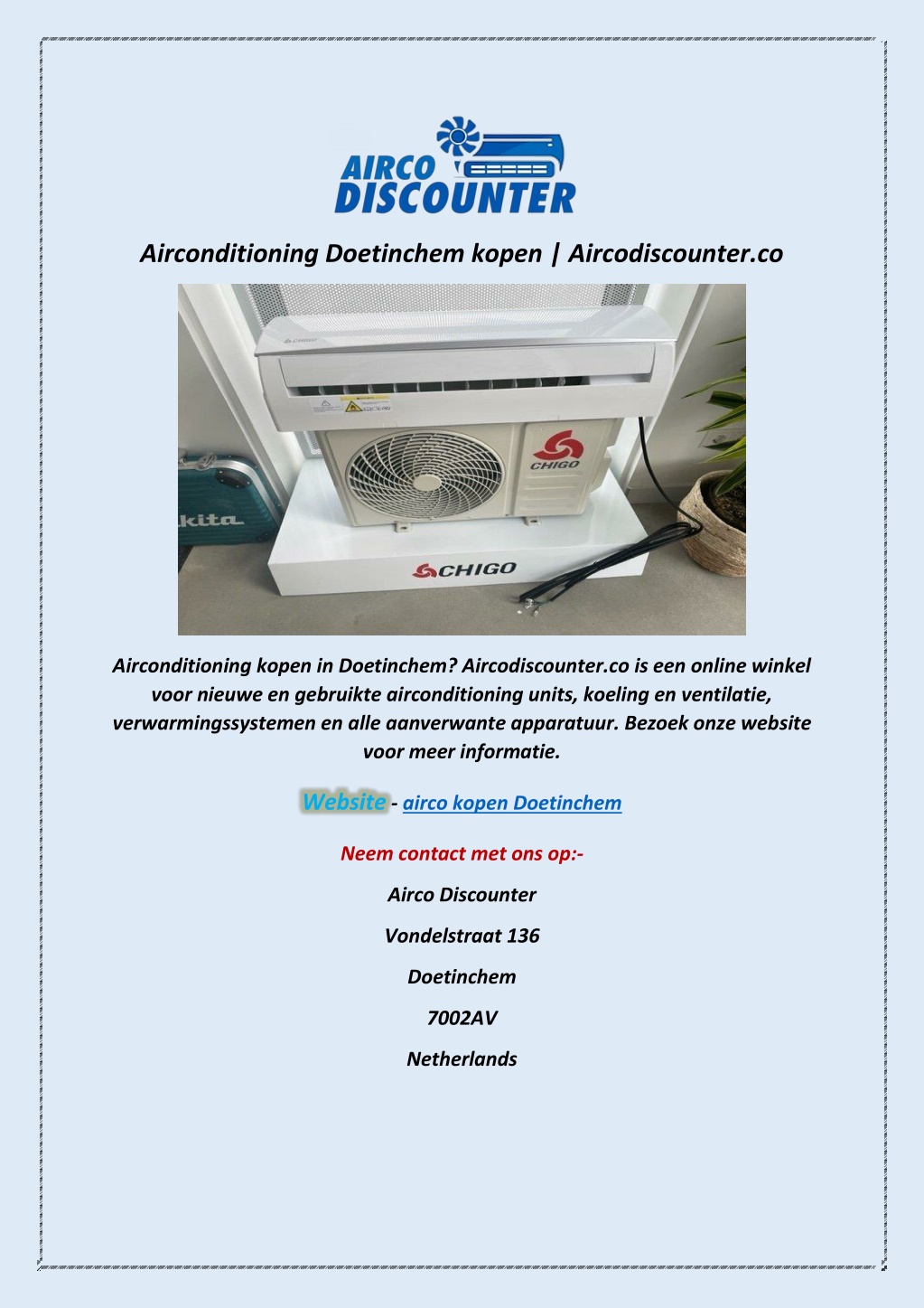 PPT - Airconditioning Doetinchem kopen | Aircodiscounter.co PowerPoint ...