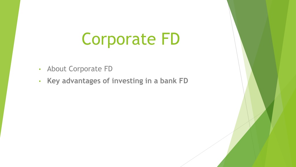 PPT - Purchase corporate FD securities? Know Risks and Benefits ...