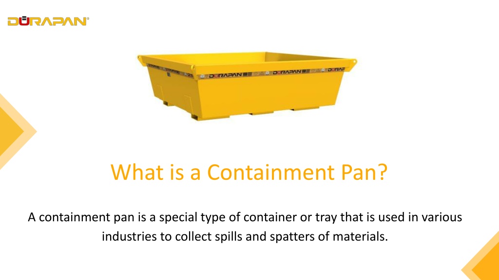 PPT - What Are the Types & Benefits of Containment Pans? PowerPoint ...