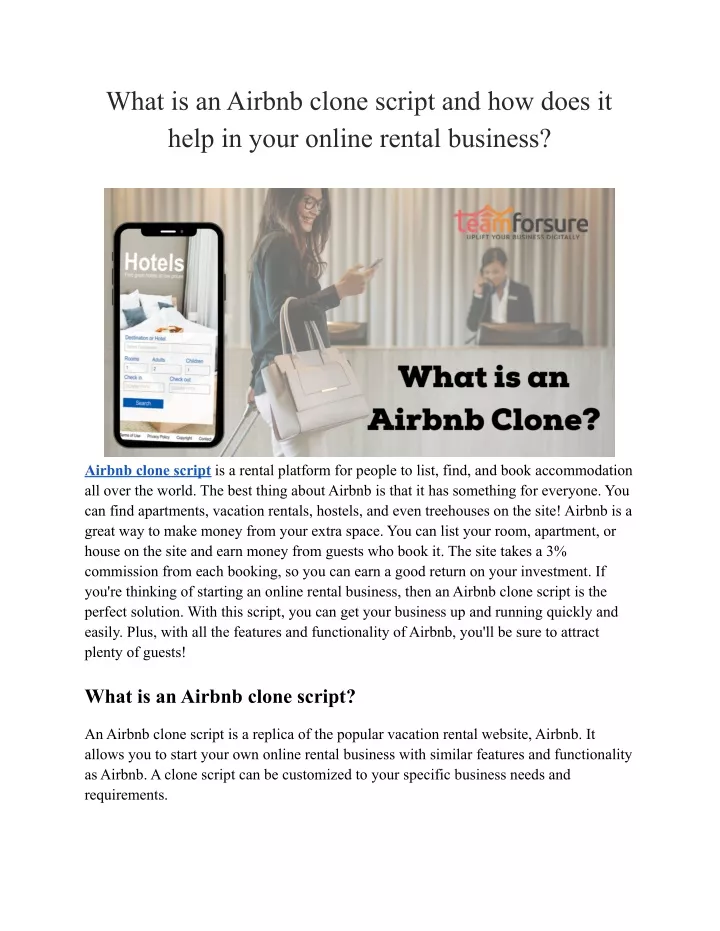 Ppt What Is An Airbnb Clone Script And How Does It Help In Your Online Rental Business