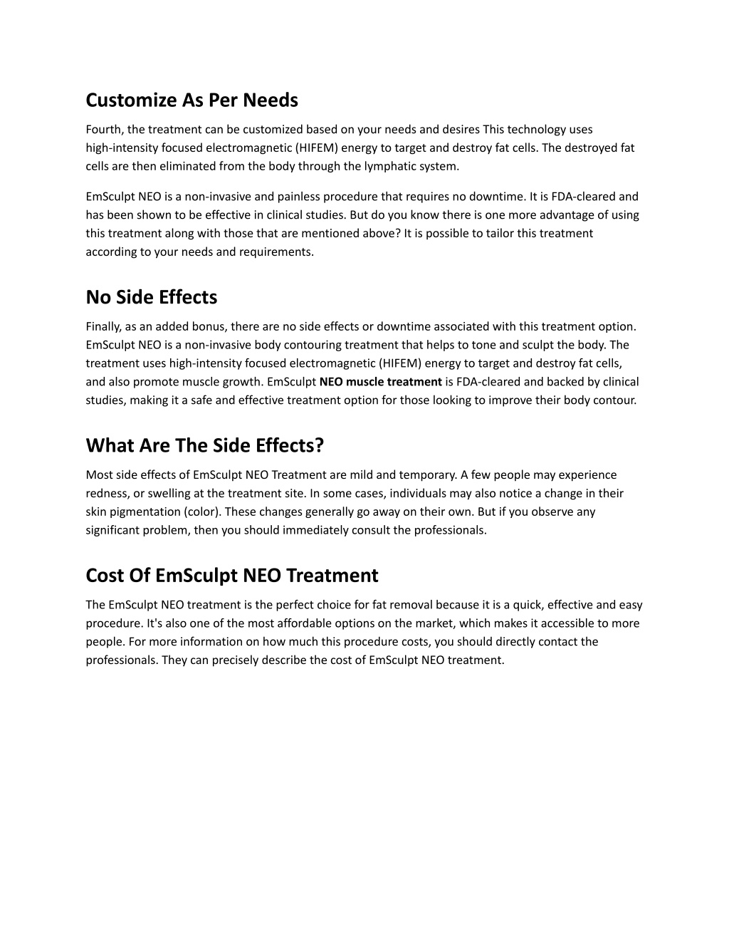PPT - Why Emsculpt NEO Treatment Is the Right Choice For Fat Removal ...