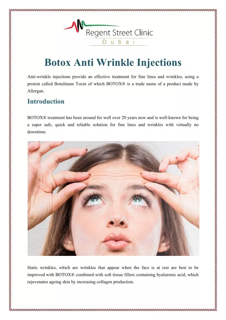 PPT - Botox Anti Wrinkle Injections PowerPoint Presentation, free ...