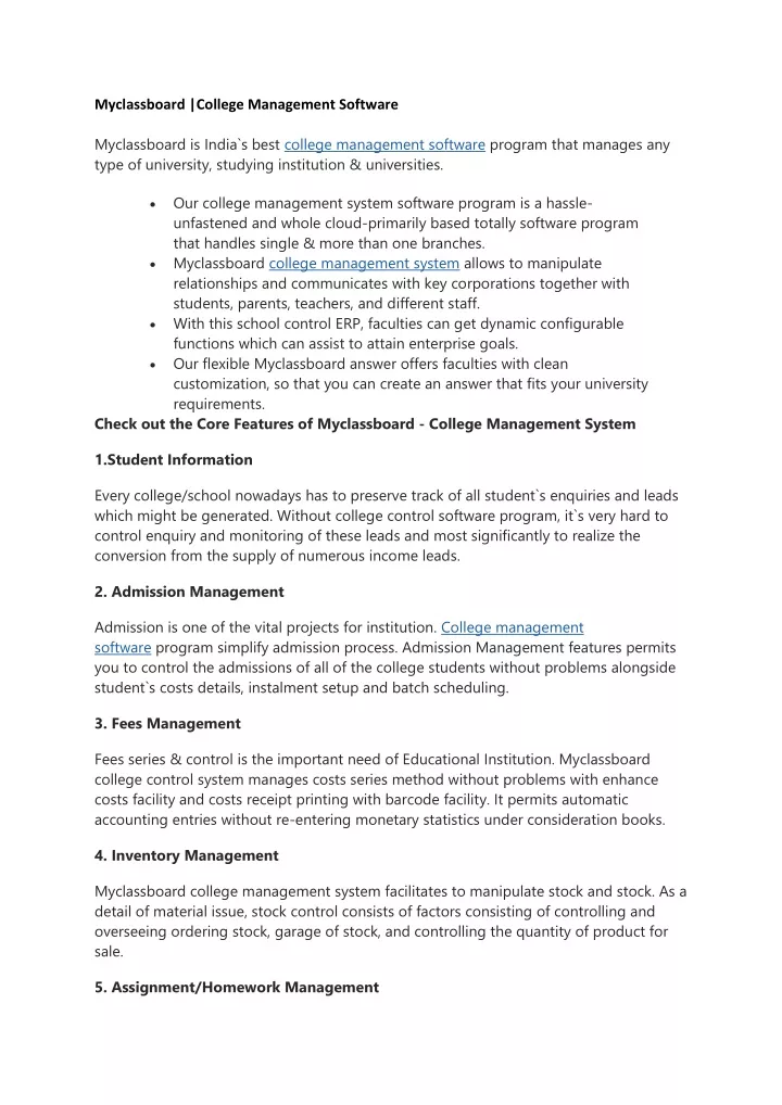 PPT - Myclassboard college management software PowerPoint Presentation ...