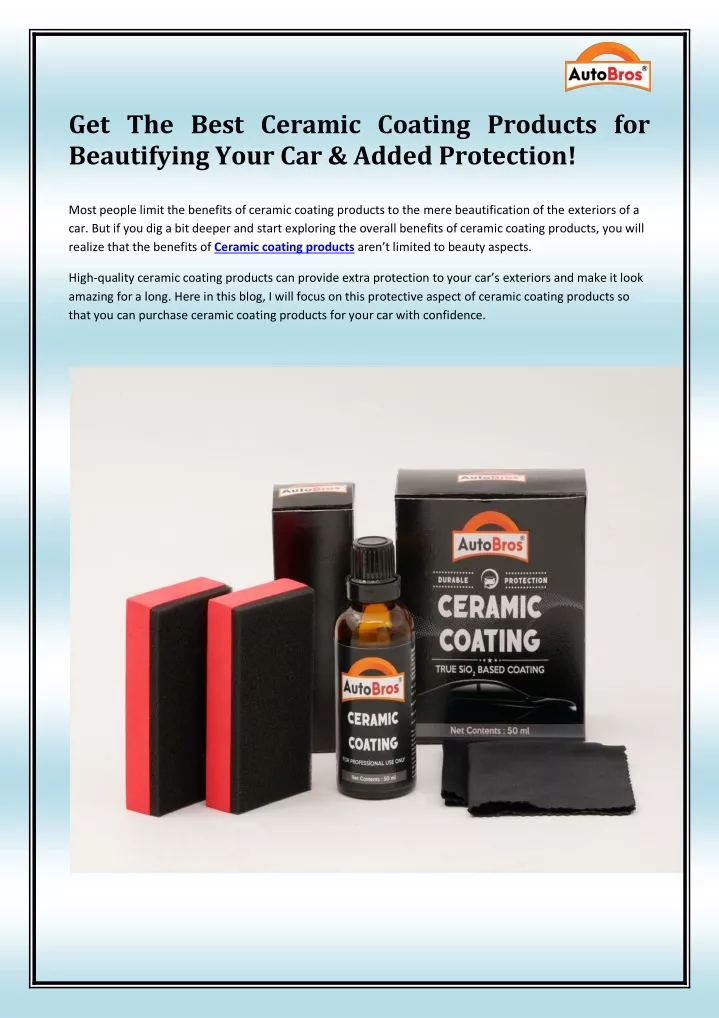 PPT - Ceramic coating in India PowerPoint Presentation, free download ...