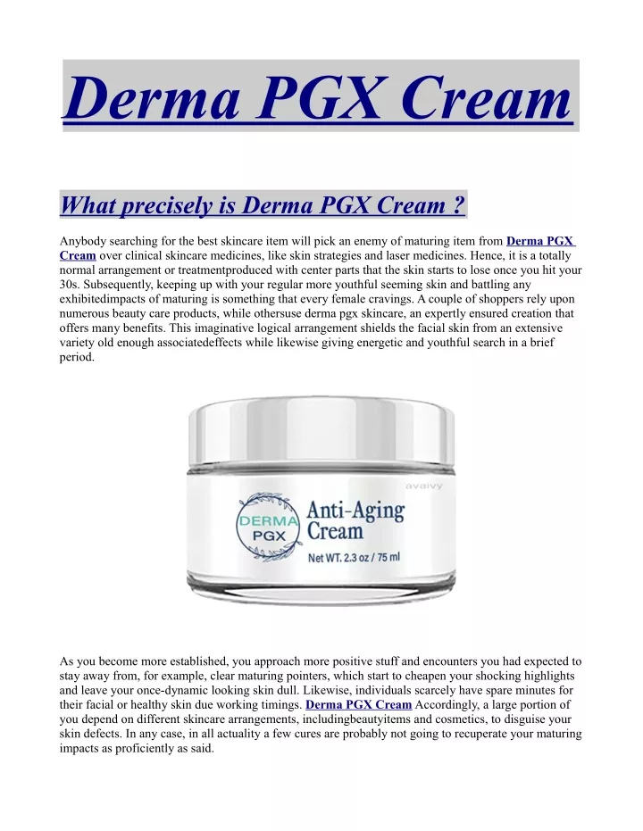 PPT - Official# Derma PGX Cream Shark Tank Truth PowerPoint ...