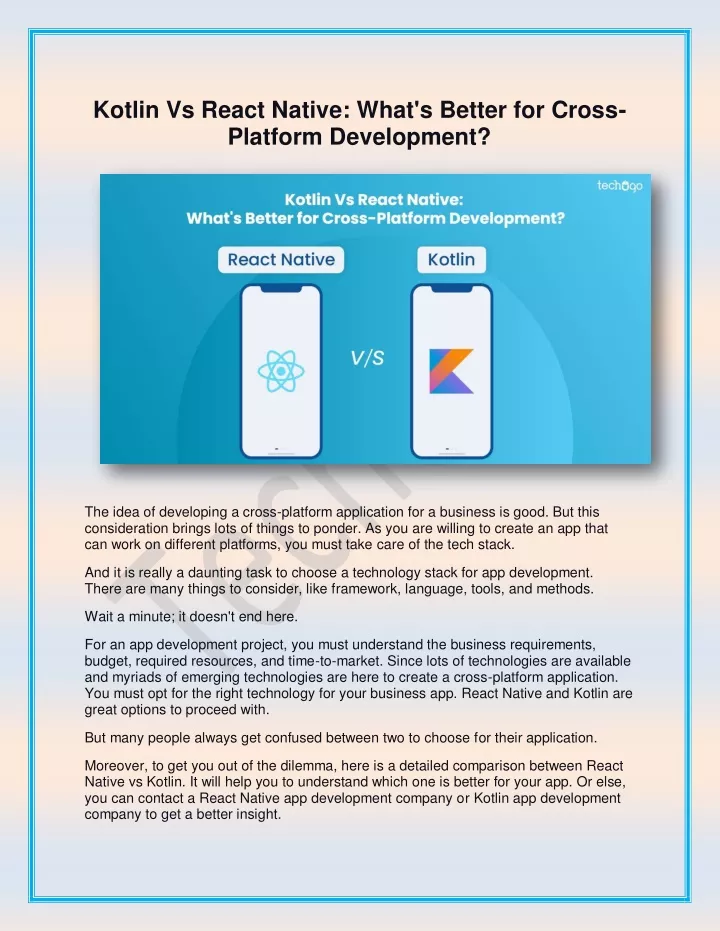 PPT - Kotlin Vs React Native What's Better for Cross-Platform Development PowerPoint ...