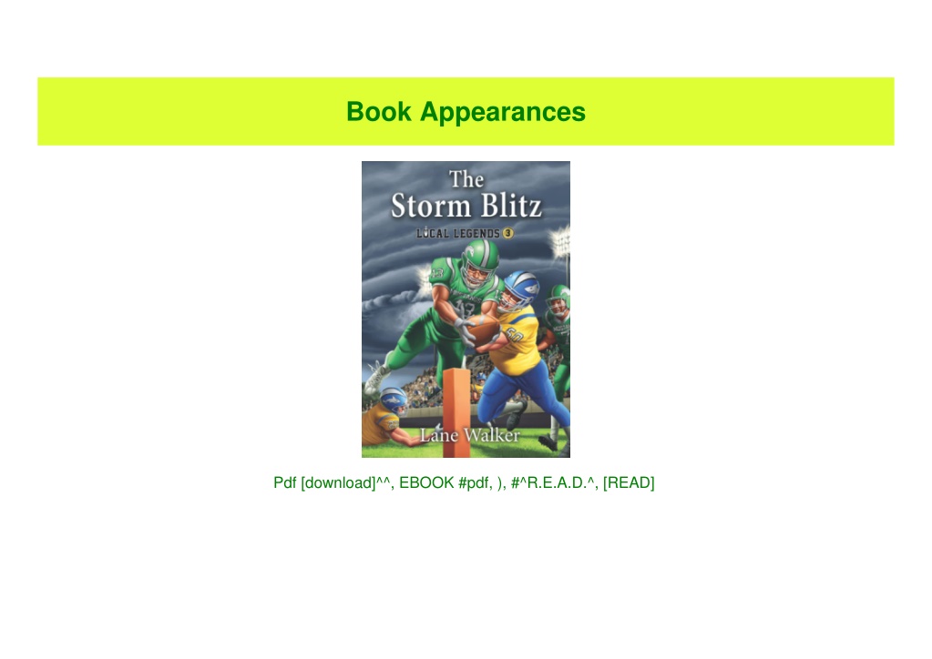 PPT - (READ)^ The Storm Blitz (Local Legends) BEST Book PowerPoint ...