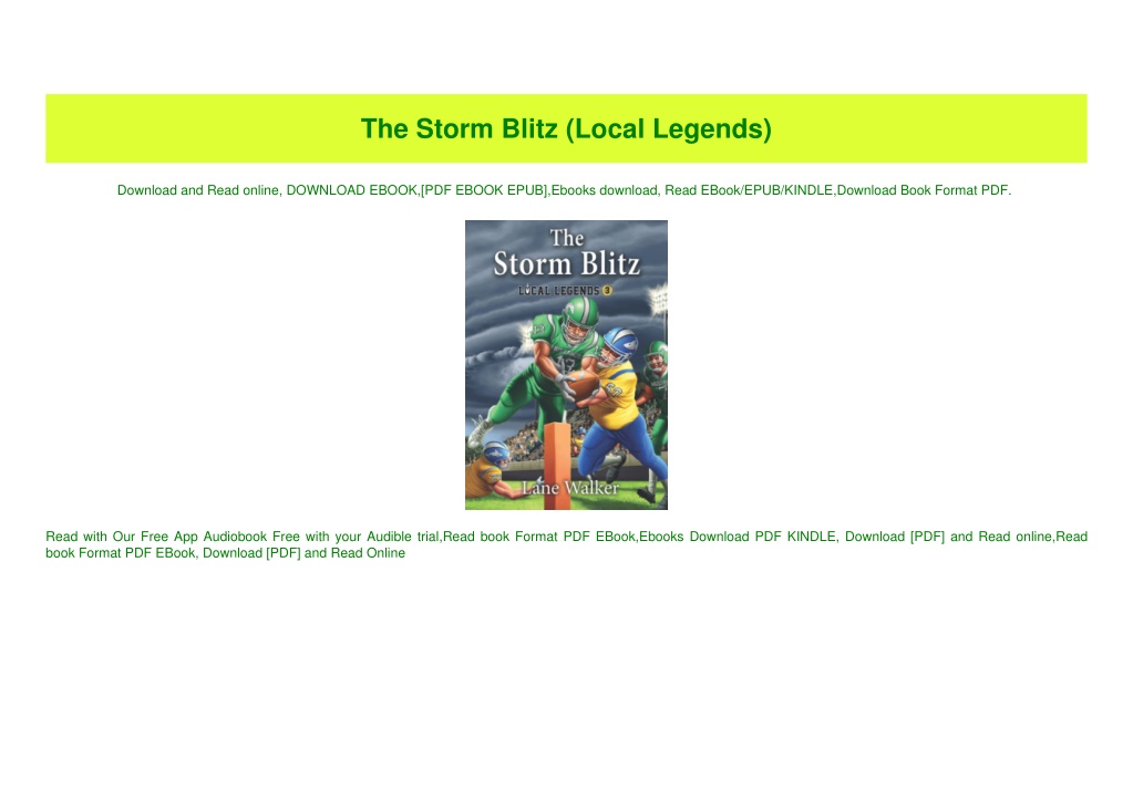 PPT - (READ)^ The Storm Blitz (Local Legends) BEST Book PowerPoint Presentation - ID:11786618