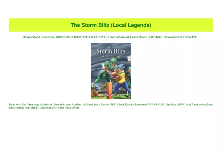 PPT - (READ)^ The Storm Blitz (Local Legends) BEST Book PowerPoint ...