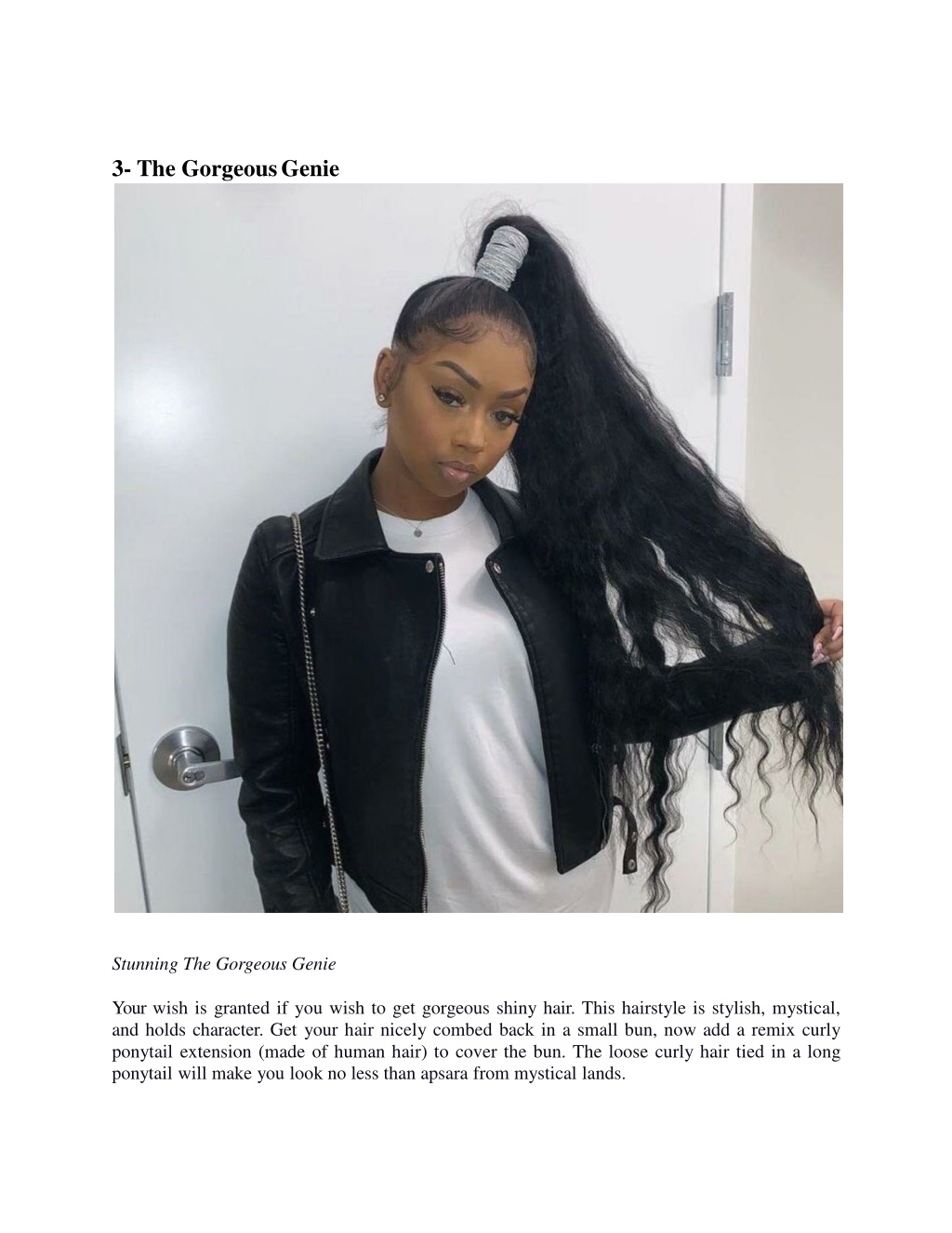 PPT - 5 Exciting Hairstyles Using Curly Human Hair Ponytail Extension ...