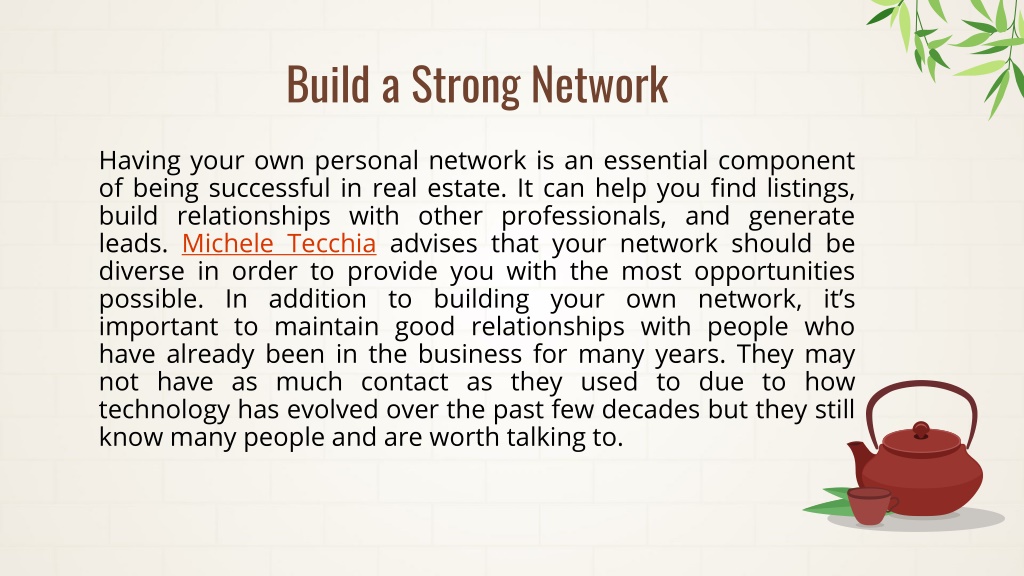 PPT - Michele Tecchia's Tips for Achieving Success in Real Estate ...