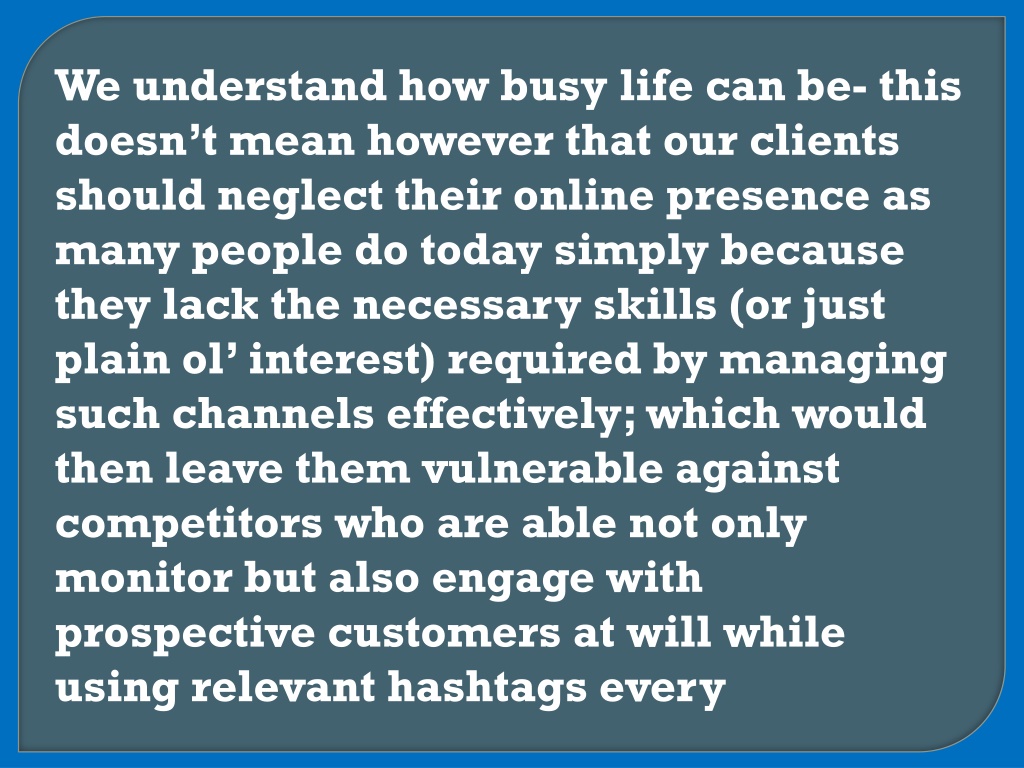 PPT - SOCIAL MEDIA MANAGEMENT PowerPoint Presentation, free download ...