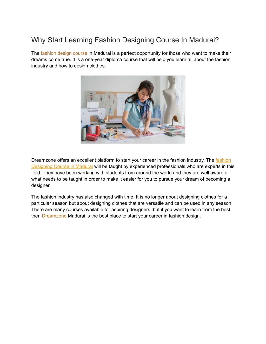 PPT - Why Start Learning Fashion Designing Course In Madurai PowerPoint ...