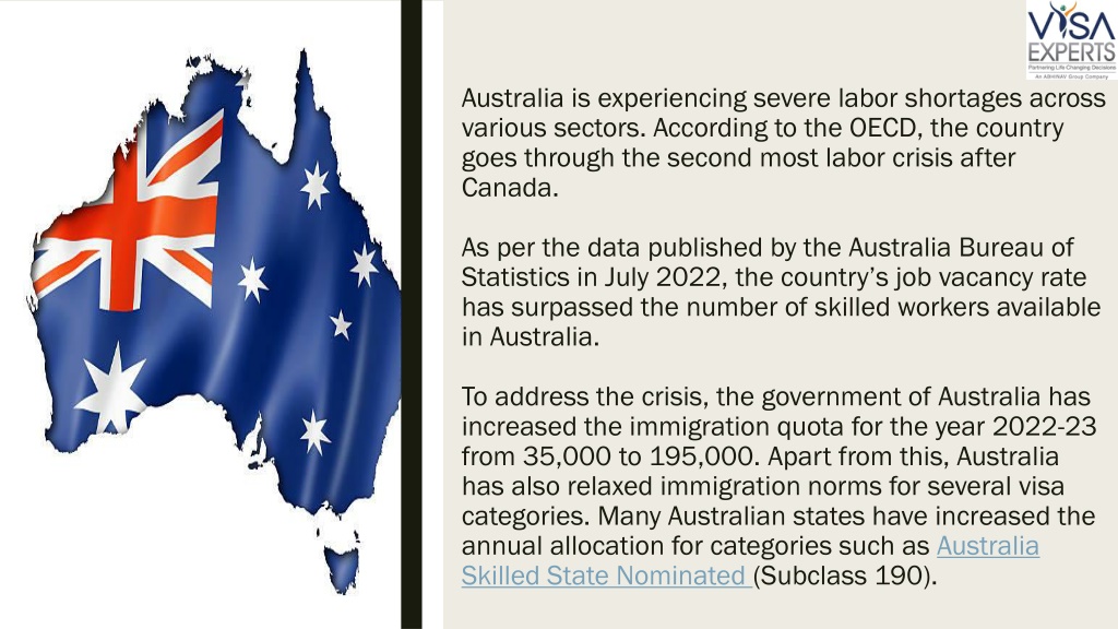 PPT - Australia Relaxes Visa Rules to Combat Labor Market Shortages ...