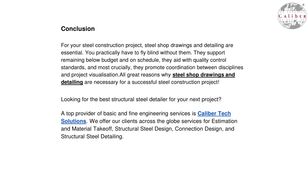 PPT - Why steel shop drawings and detailing are critical for your steel ...