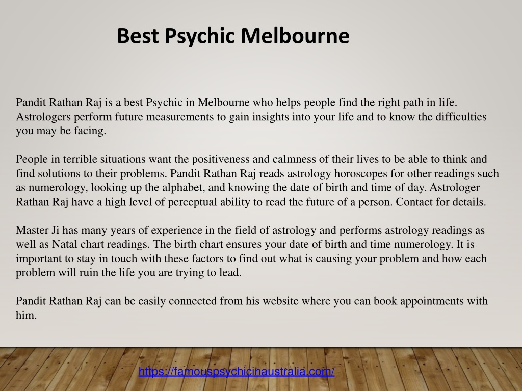 PPT - Best Psychic Melbourne PowerPoint Presentation, free download ...