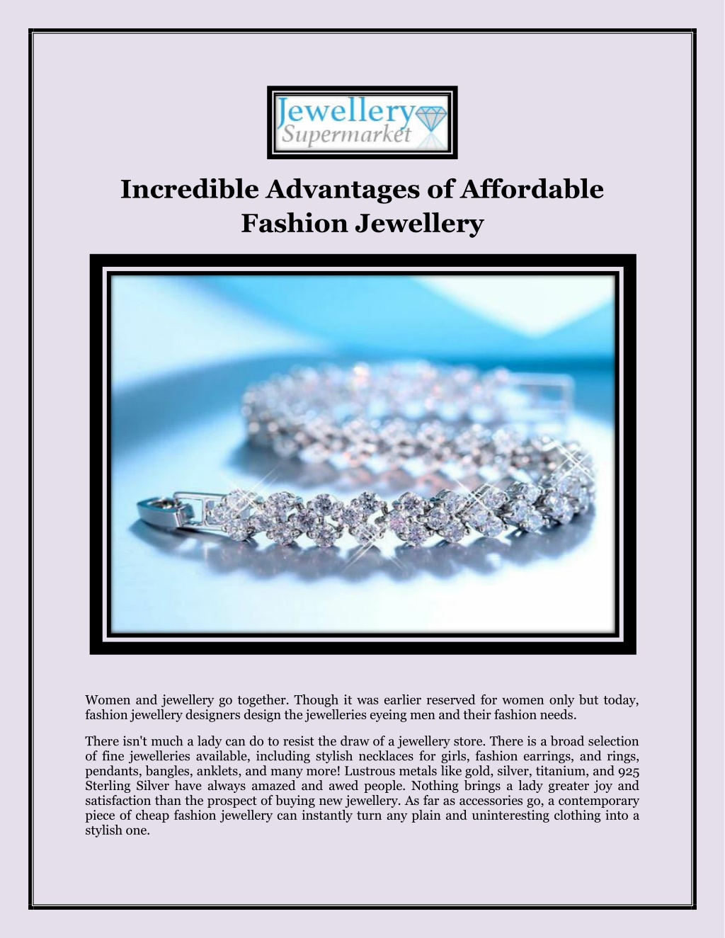 PPT - Incredible Advantages of Affordable Fashion Jewellery PowerPoint ... PPT - Incredible Advantages of Affordable Fashion Jewellery PowerPoint ...