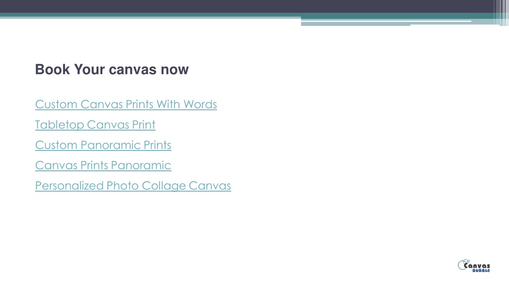PPT - Canvas Bubble By - Panoramic Photo Prints On Canvas PowerPoint ...