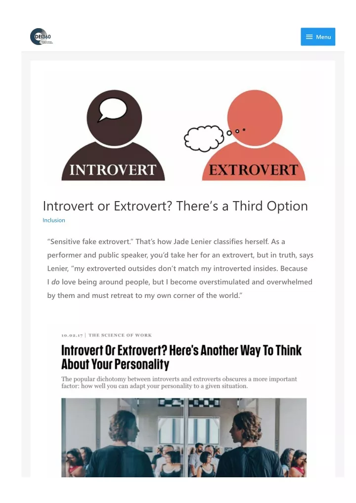 PPT - Introvert or Extrovert? There’s a Third Option PowerPoint ...