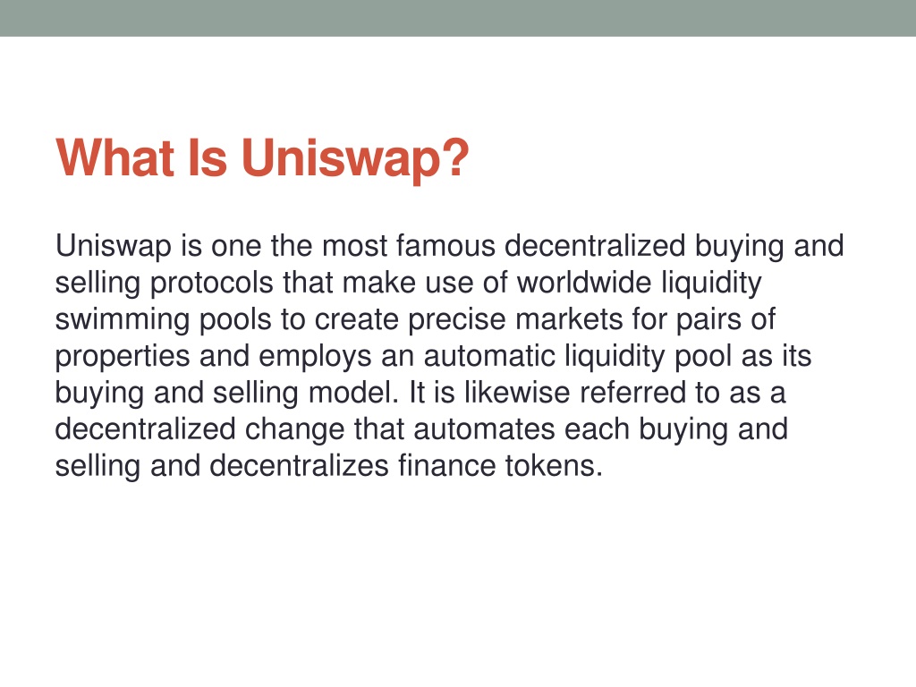 PPT - History And Advantages Of Uniswap – How to buy Uniswap in Canada ...