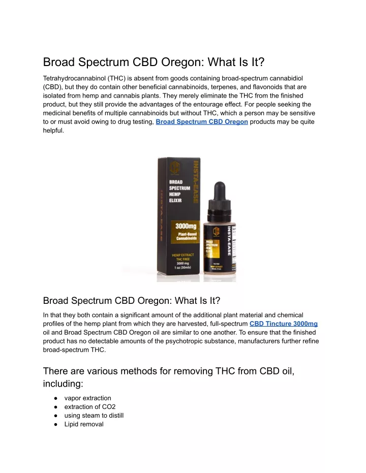 PPT - Broad Spectrum CBD Oregon_ What Is It_ PowerPoint Presentation, free download - ID:11795027