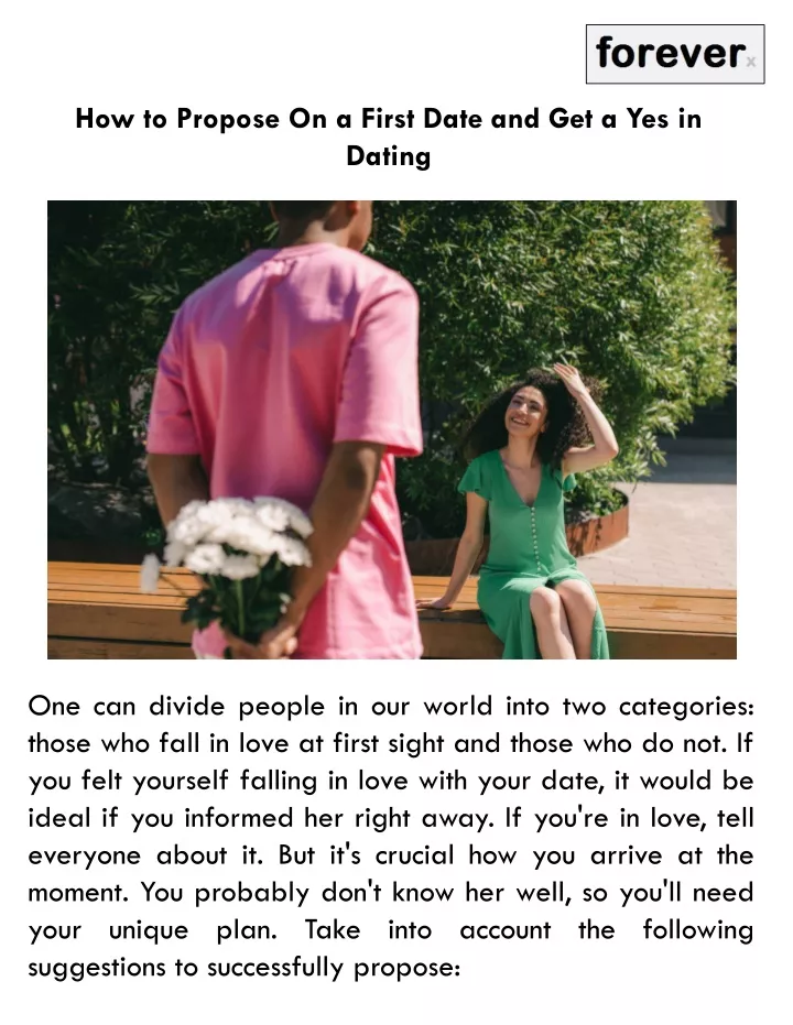 PPT - How to Propose On a First Date and Get a Yes in Dating PowerPoint ...
