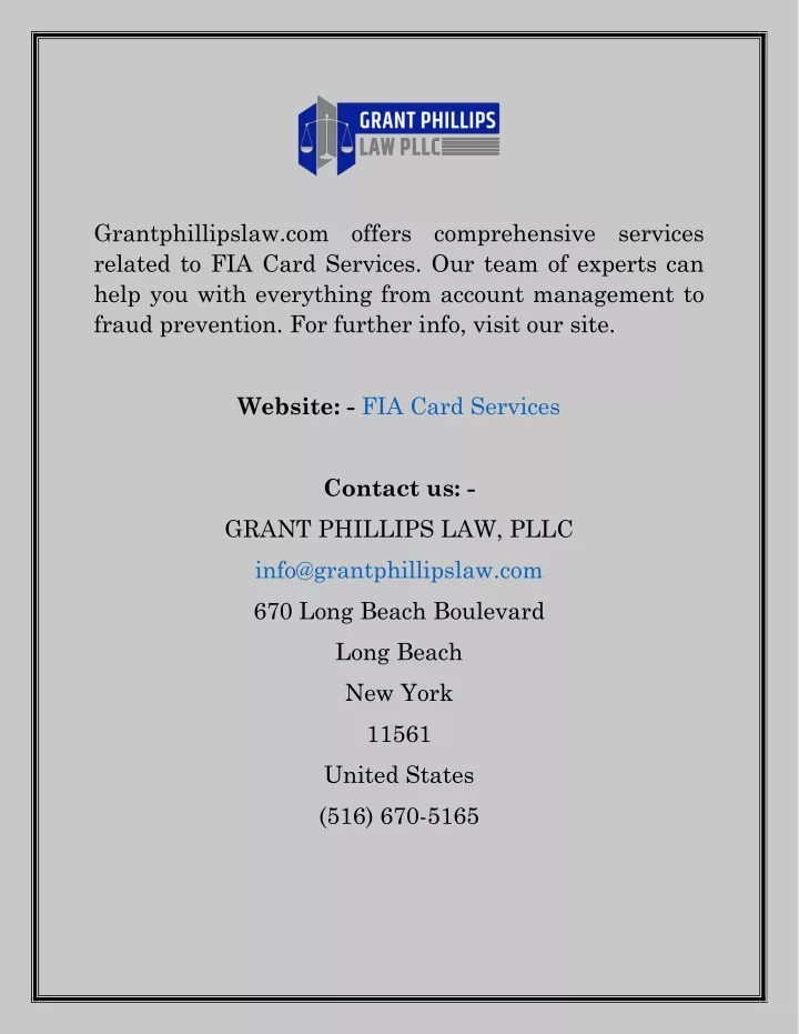 PPT - Fia Card Services Grantphillipslaw.com PowerPoint Presentation ...