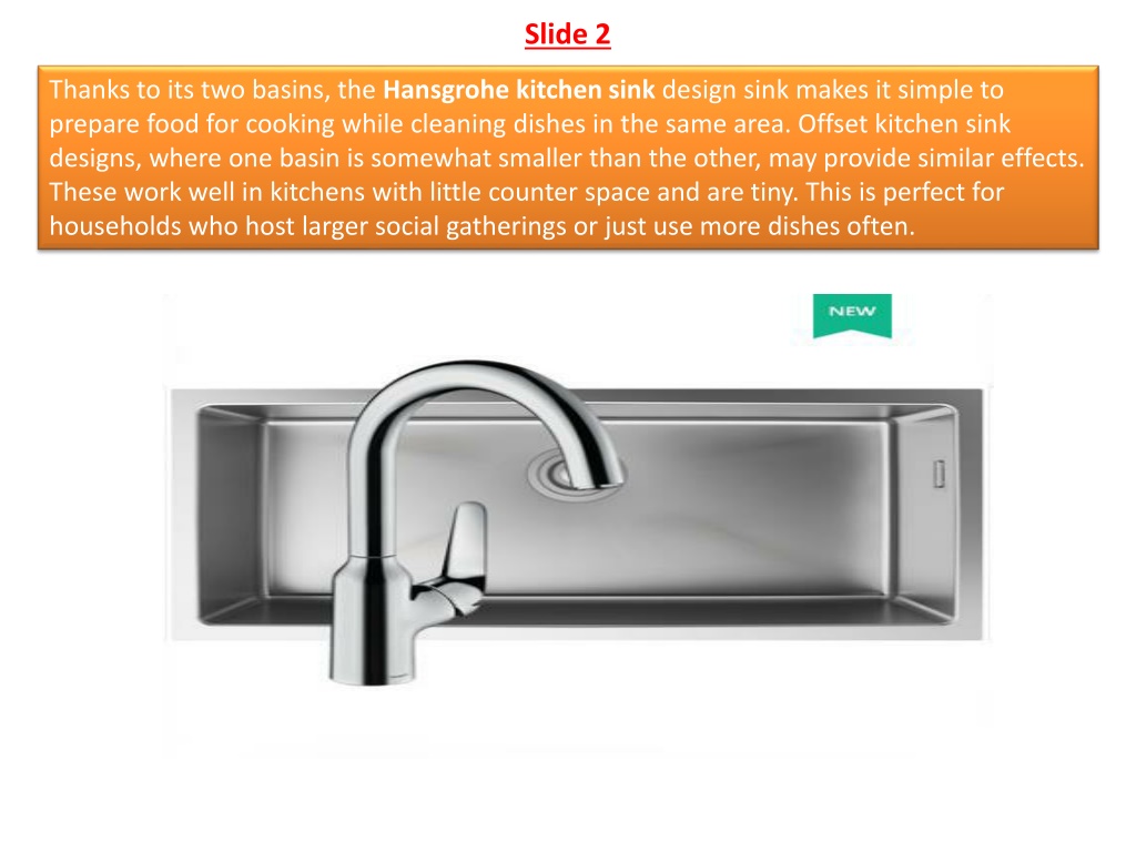 PPT - Make Your Sink the Centre of Attraction with Hansgrohe Kitchen ...