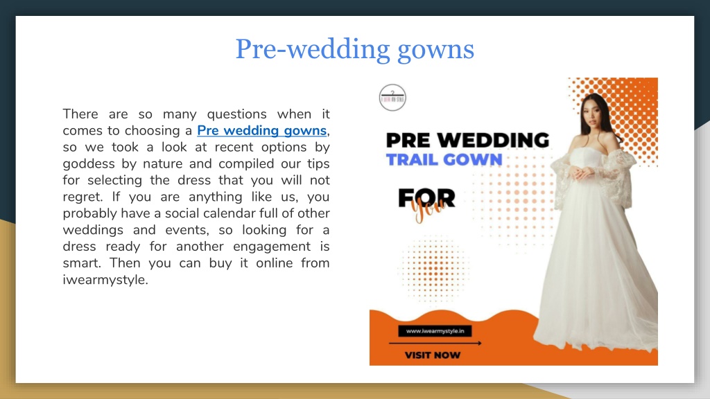 PPT - Pre-wedding gowns PowerPoint Presentation, free download - ID ...