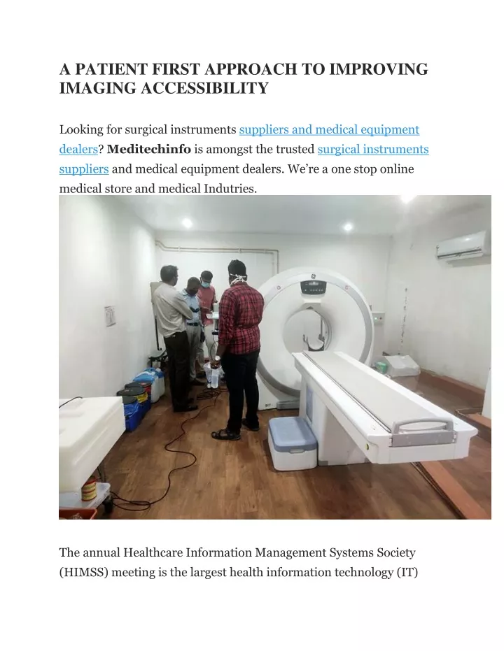 PPT - A PATIENT FIRST APPROACH TO IMPROVING IMAGING ACCESSIBILITY ...