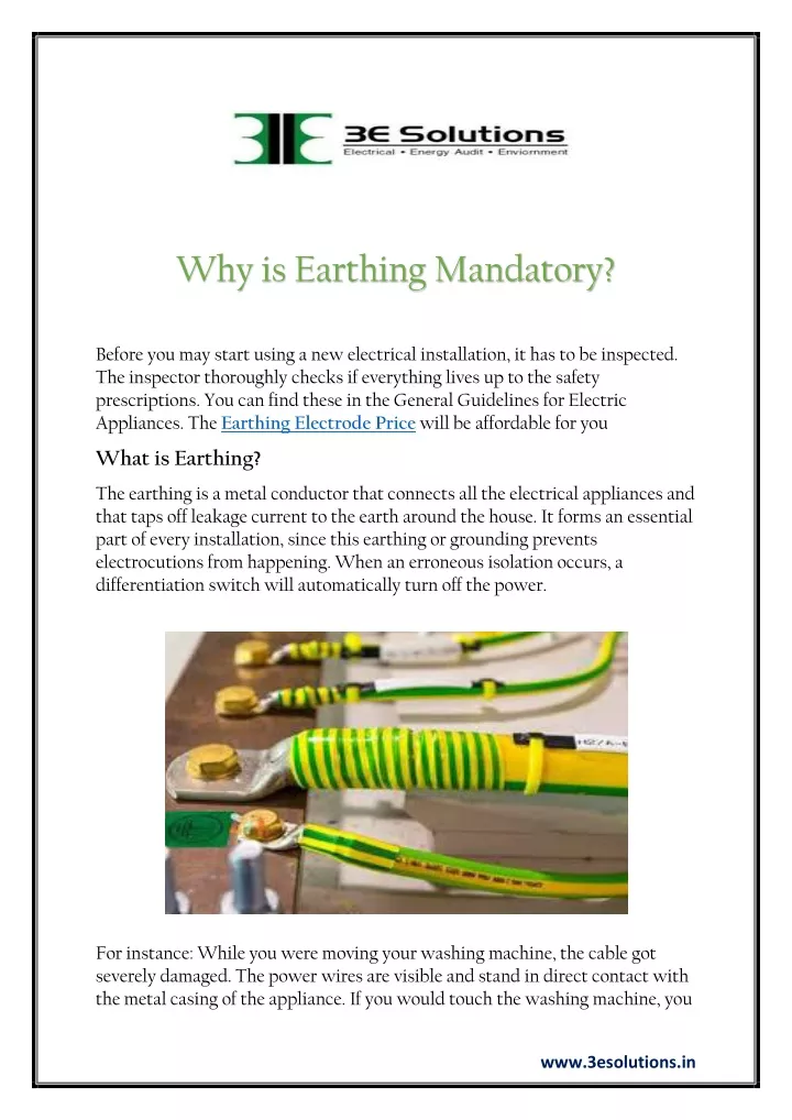 PPT - Why is Earthing Mandatory PowerPoint Presentation, free download ...