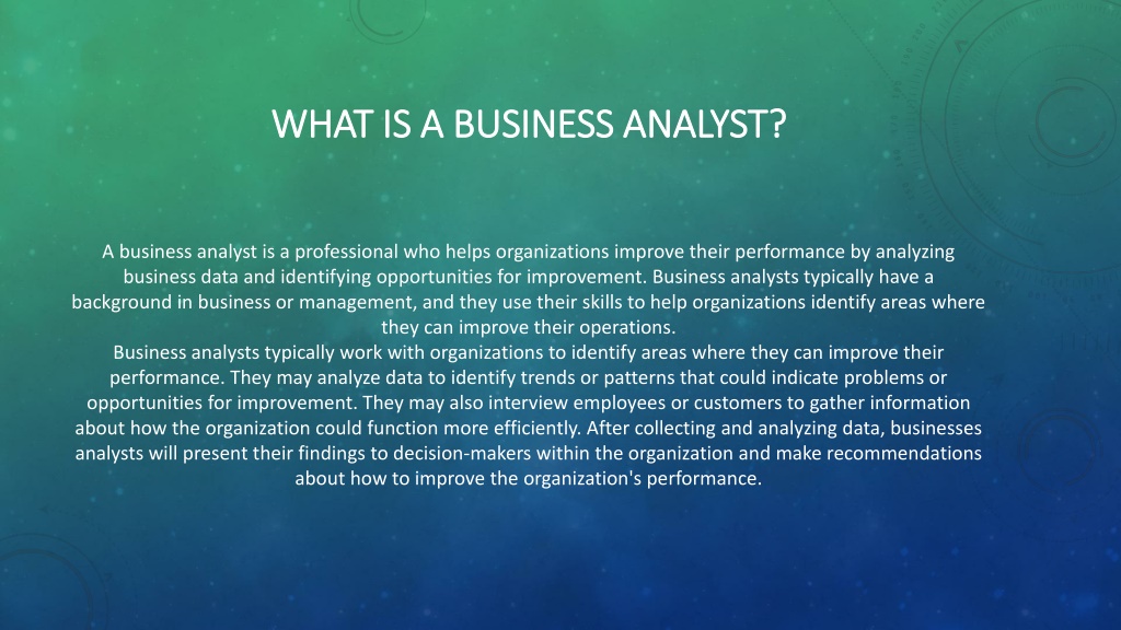 PPT - Business Analyst Job Placement in US - Itekinsight PowerPoint ...