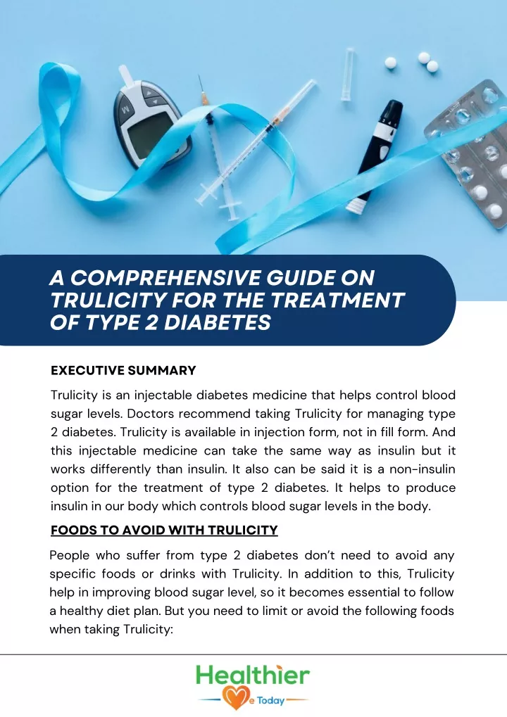 PPT - A Comprehensive Guide on Trulicity for the Treatment of Type 2 ...